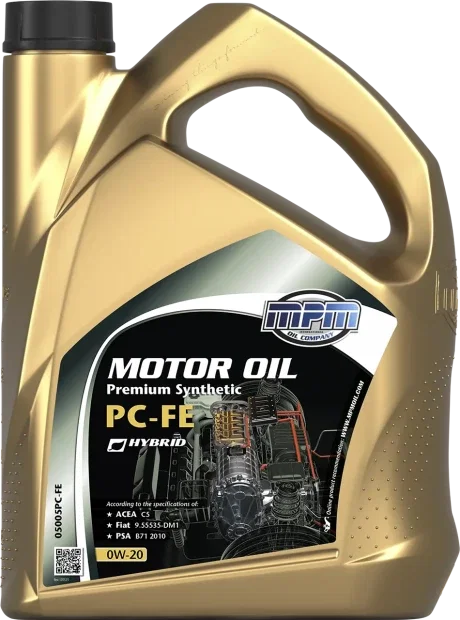 05000PC-FE • Motor Oil 0W-20 Premium Synthetic PC-FE | Produkter | MPM Oil